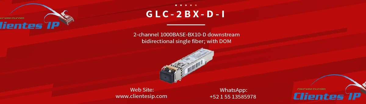 GLC-2BX-D-I / 2-channel 1000BASE-BX10-D / SFP Transceiver
