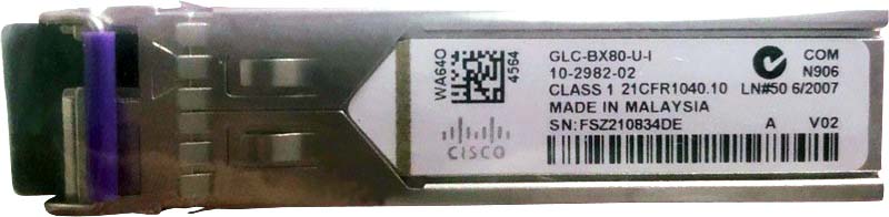 GLC-BX80-U-I / 1000BASE-BX80-U / SFP Transceiver Cisco